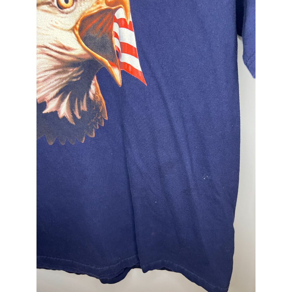 Harley Davidson Navy Blue Eagle Short Sleeve T-Shirt … - Gem
